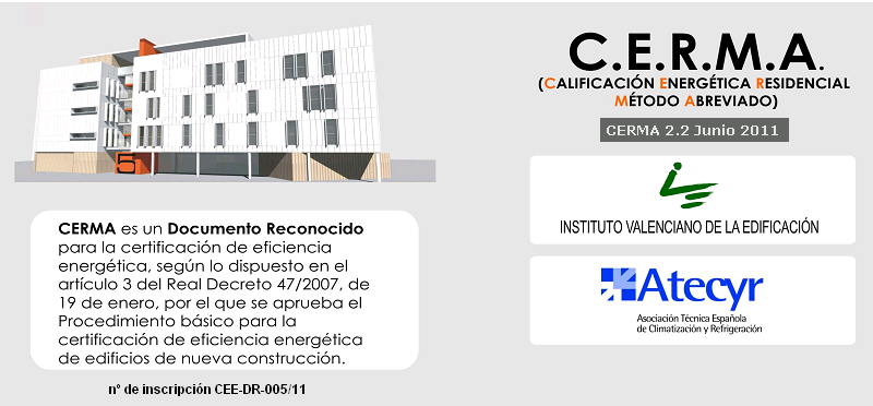 Programa CERMA | Certificado energético y la eficiencia